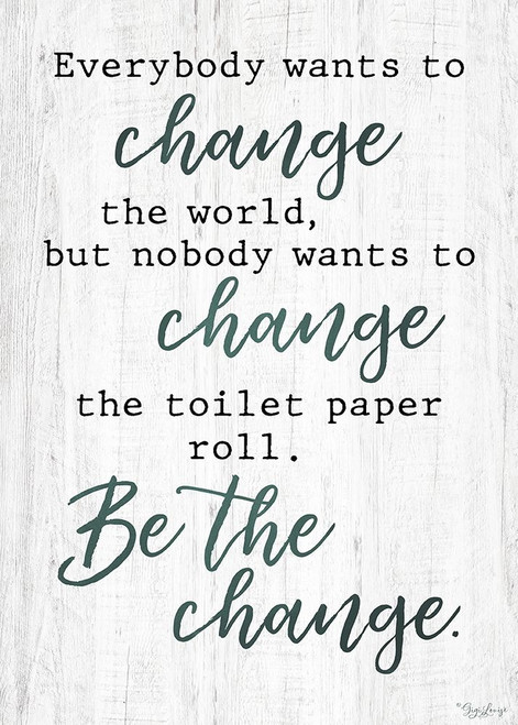 Be The Change Poster Print by Gigi Louise # KBRC037A - Posterazzi