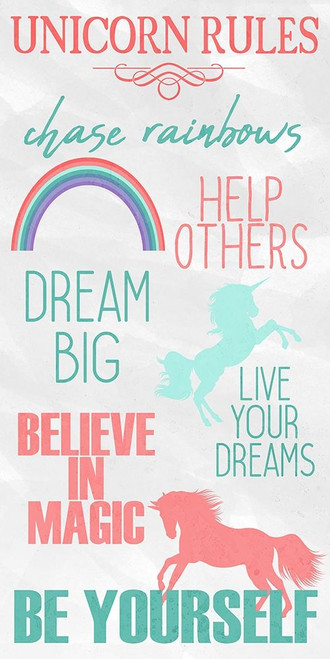Unicorn Rules 1 Poster Print by Allen Kimberly # KARN296 - Posterazzi