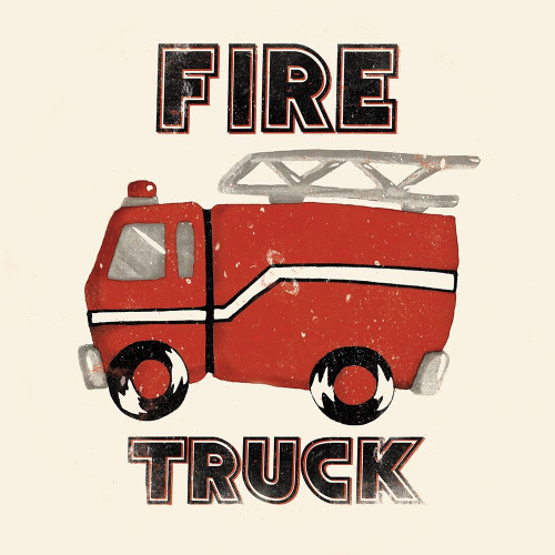 Fire Truck Poster Print by Jace Grey # JGSQ1061A - Posterazzi