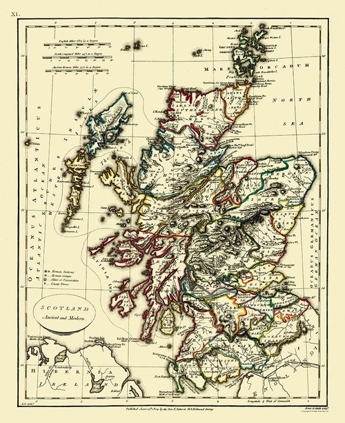 Scotland - Ancient and Modern - Patterson 1804 Poster Print by ...