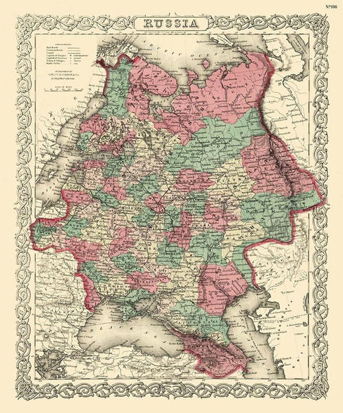 Russia - Colton 1869 Poster Print by Colton Colton # ITRU0053 - Posterazzi
