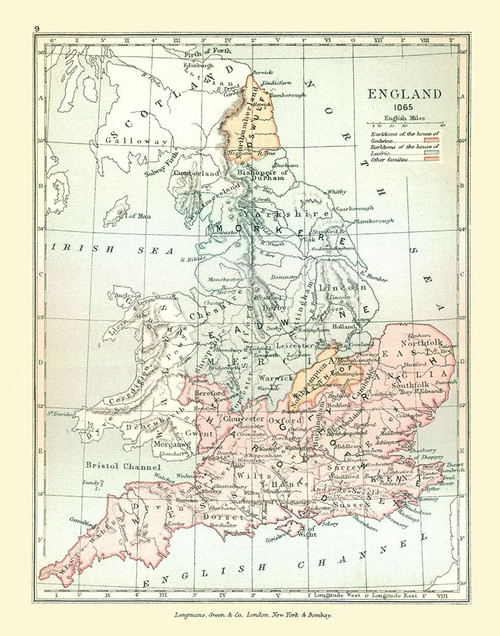 England in 1065 - Gardiner 1902 Poster Print by Gardiner Gardiner ...