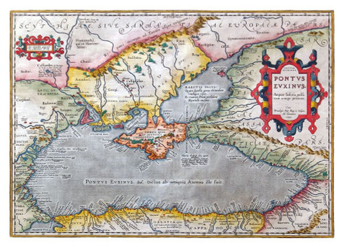 Ancient Black Sea Romania Greece Turkey Poster Print by Ortelius ...