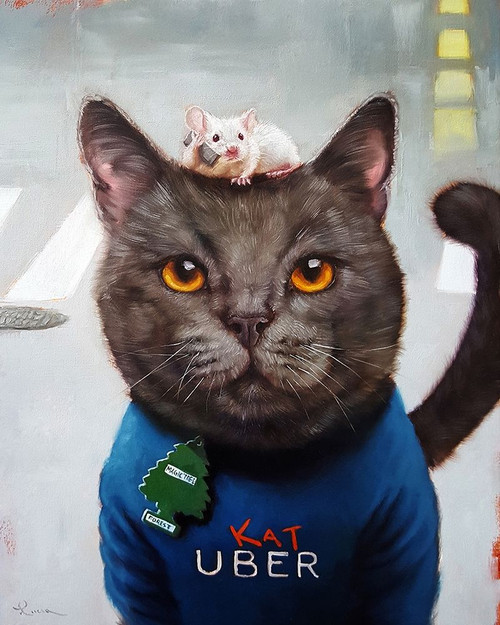 Cat Uber Poster Print by Lucia Heffernan # H1613D - Posterazzi