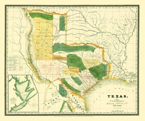 Texas - Burr 1834 by Burr (12 x 10) - Posterazzi