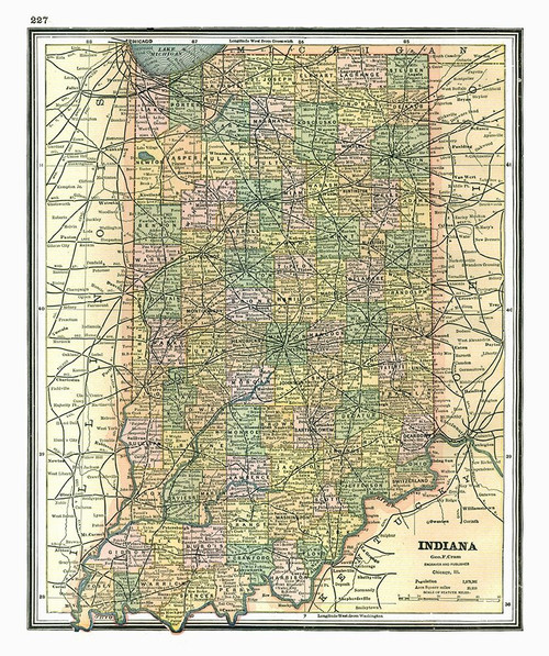 Indiana - Johnson 1888 by Johnson (10 x 12) - Posterazzi