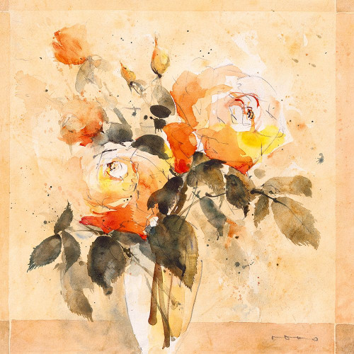 Roses IV by ROMO-Rolf Morschhauser (24 x 24) - Posterazzi