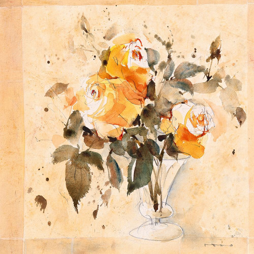 Roses III by ROMO-Rolf Morschhauser (24 x 24) - Posterazzi