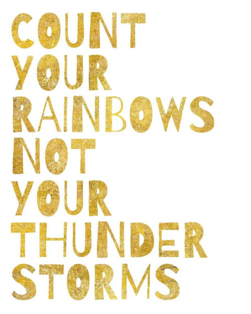 Count Your Rainbows Gold by Wild Apple Portfolio (18 x 24) - Posterazzi