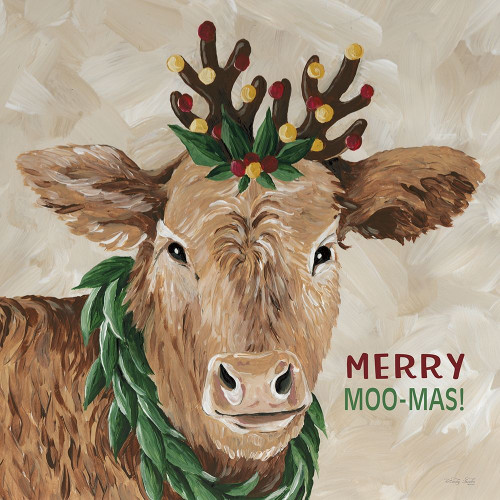 Merry Moo-mas by Cindy Jacobs (12 x 12) - Posterazzi