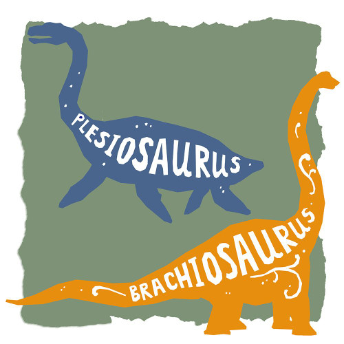 Dino Strong 3 v2 by Kimberly Allen (24 x 24) - Posterazzi