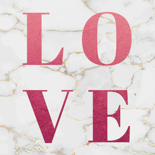 Marble Love by Victoria Brown (12 x 12) - Posterazzi