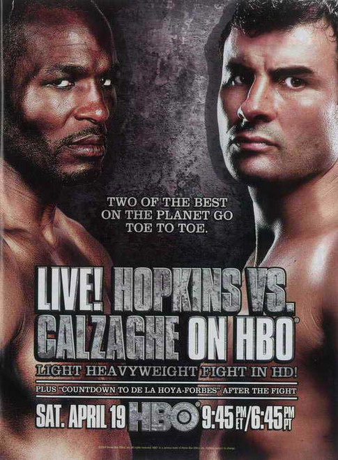 Hopkins vs. Calzaghe Movie Poster Print (11 x 17) - Item # MOVII7191 ...
