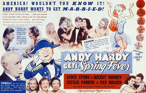 Andy Hardy Gets Spring Fever Movie Poster Print (11 x 17) - Item ...
