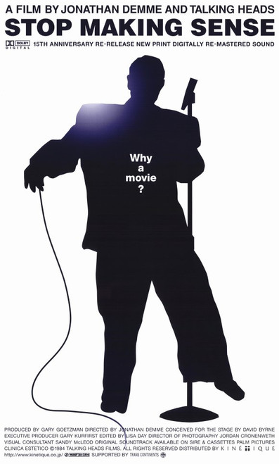 Stop Making Sense Movie Poster Print (11 x 17) - Item # MOVCH2508 ...