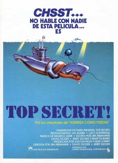 Top Secret! Movie Poster Print (11 x 17) - Item # MOVIJ7351 - Posterazzi