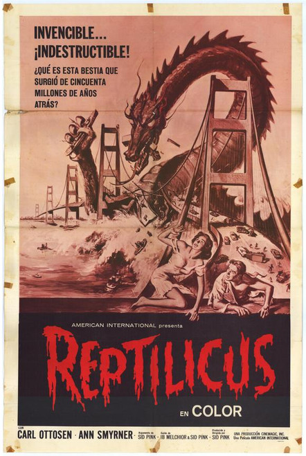 Reptilicus Movie Poster Print (11 x 17) - Item # MOVAE0558 - Posterazzi