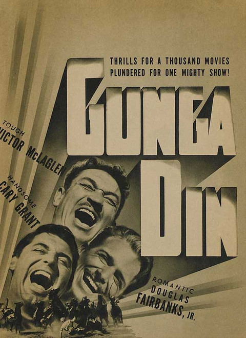 Gunga Din Movie Poster Print (11 x 17) - Item # MOVAB81250 - Posterazzi
