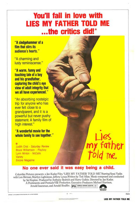 Lies My Father Told Me Movie Poster Print (11 x 17) - Item # MOVIF8083 ...