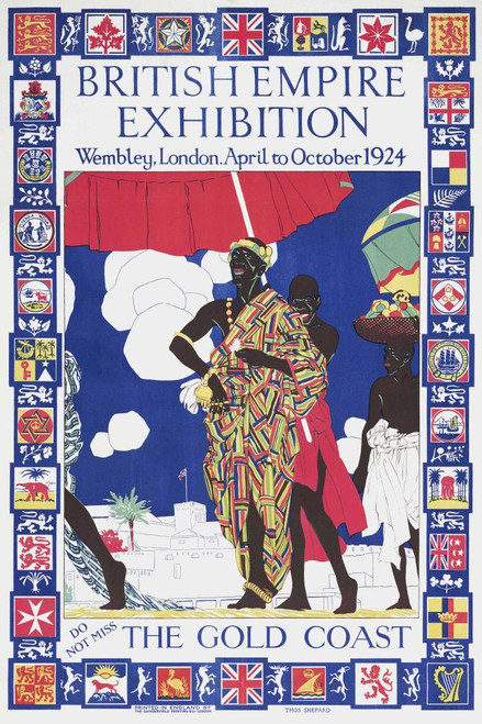 One of a series of posters for the British Empire Exhibition, Wembley ...