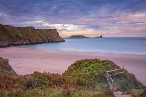 Worm's Head is a famous landmark on the Gower peninsula. Poster Print ...