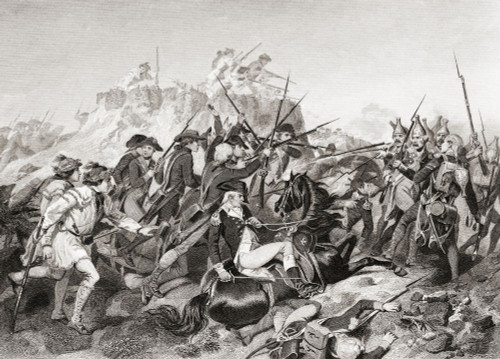 Major General Benedict Arnold wounded at the second Battle of Saratoga ...