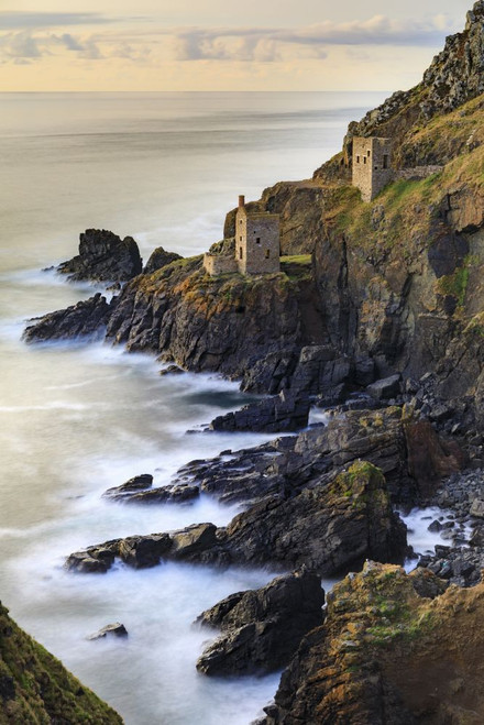 The Crowns Engine Houses at Botallack in Cornwall. Poster Print by Loop ...