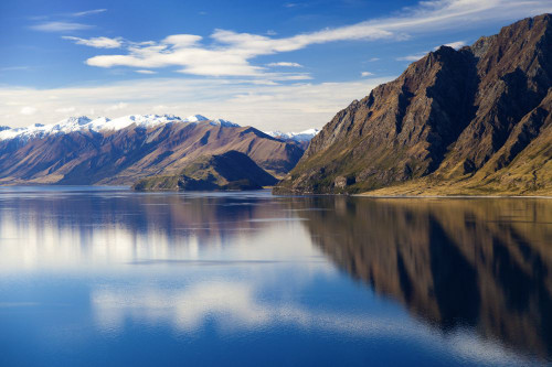 Beautiful Lake Hawea in New Zealand. Poster Print by Loop Images Ltd ...