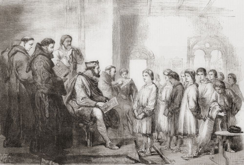Alfred the Great instructing Saxon children. Alfred the Great, 848/849 ...