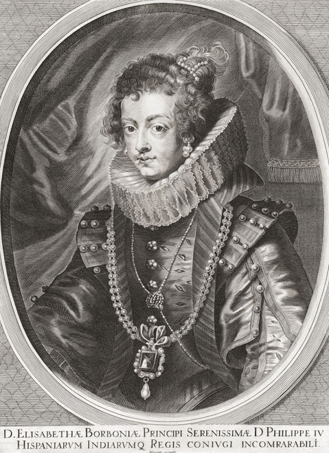 Elisabeth of France, 1602-1644. Queen consort of Spain as wife of King ...