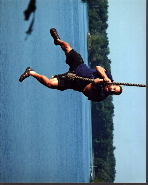 Kevin James On Rope Swing In Grown Ups Photo Print (8 x 10) - Posterazzi