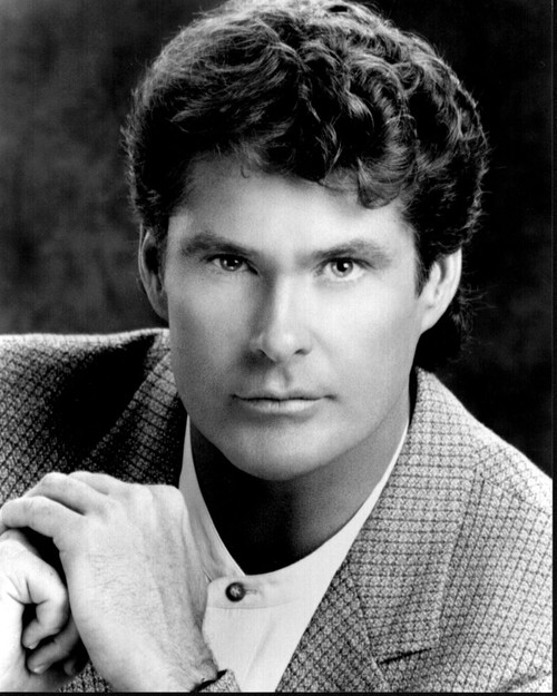 David Hasselhoff Headshot In Blazer Black And White Photo Print (8 x 10 ...