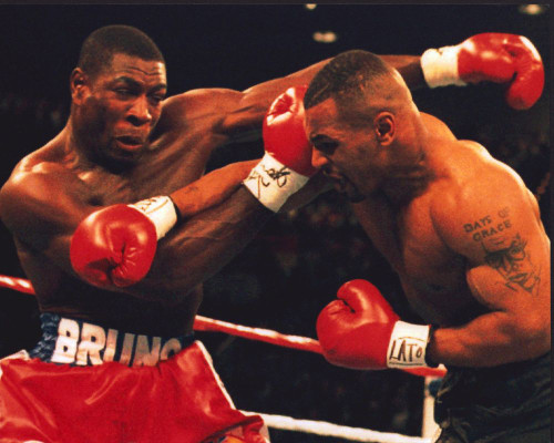 Frank Bruno And Mike Tyson Boxing Photo Print (8 x 10) - Posterazzi