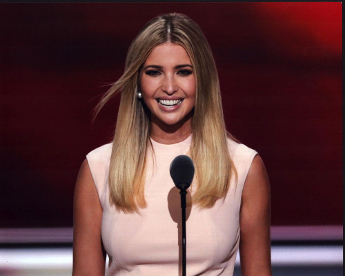 Ivanka Trump Smiling In Front Of Microphone Photo Print (8 x 10 ...