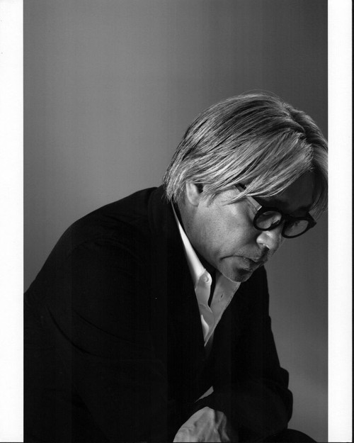 Ryuichi Sakamoto Sitting Looking Down Black And White Photo Print (8 x ...