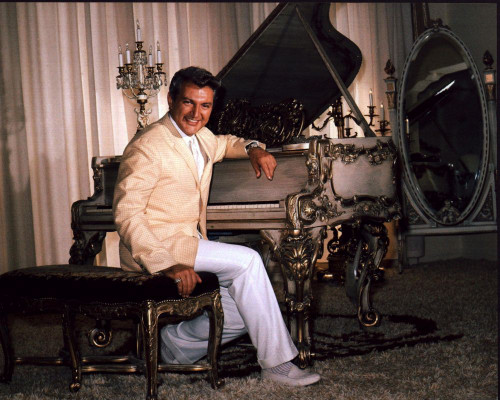 Liberace Sitting At Gold Piano Photo Print (8 x 10) - Posterazzi
