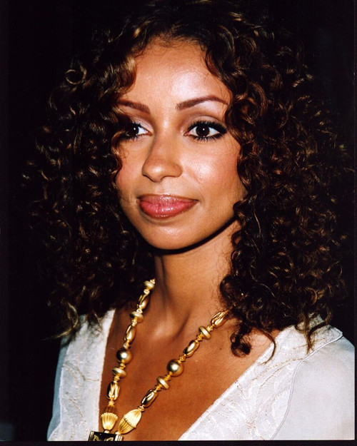 Mya Close Up In White Top And Gold Necklace Photo Print (8 x 10 ...