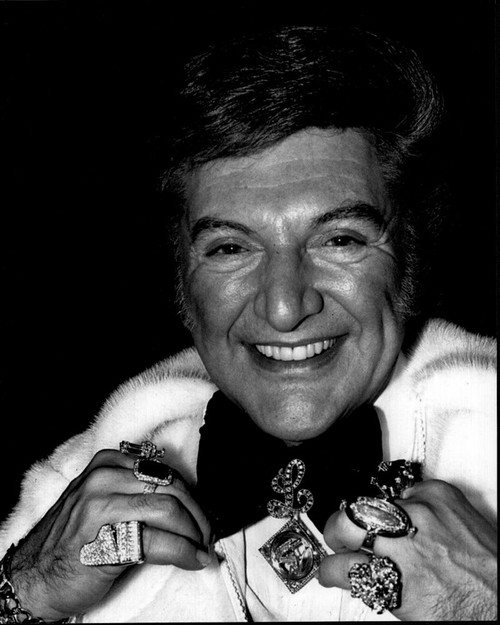 Liberace Close Up With Jewels And Rings Black And White Photo Print (8 ...