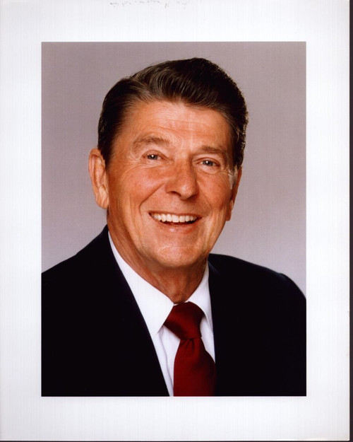 Ronald Reagan Portrait In Suit With Red Tie Photo Print (8 x 10 ...