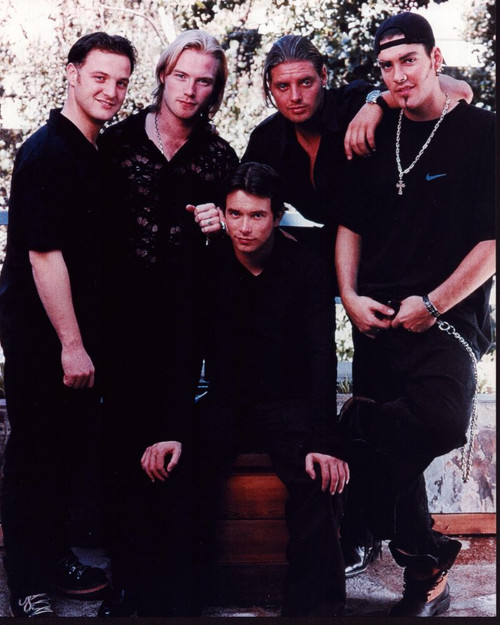 Boyzone Group In Black Photo Print (8 x 10) - Posterazzi