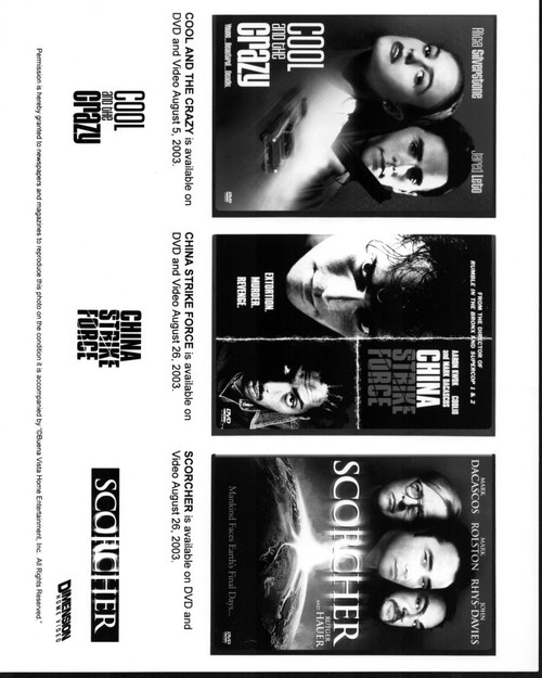 Cood And The Crazy, China Strike Force And Scorcher Movie Dvd Ads Black ...