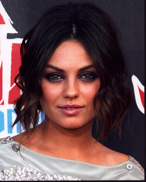 Mila Kunis Close Up In Silver Sequin Top Photo Print (8 x 10) - Posterazzi