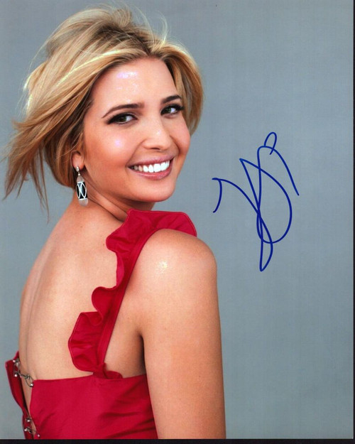 Ivanka Trump In Pink Top With Signature Photo Print (8 x 10) - Posterazzi
