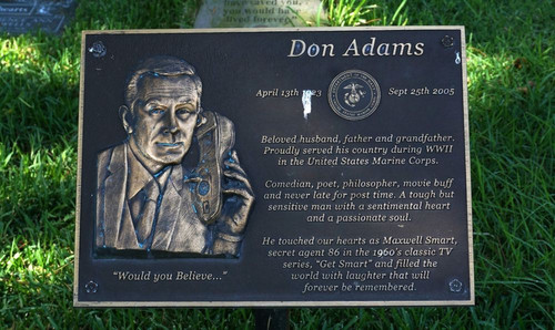 Don Adams Gravesite at Hollywood Forever Cemetery, Los Angeles, CA. ph ...