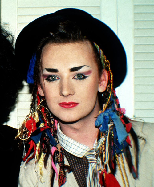 Boy George (George O'Dowd) in his dressing room at the TV show "Solid ...