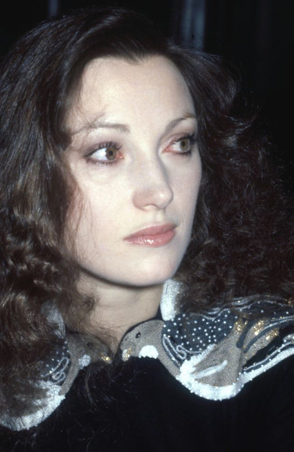 Actresses Jane Seymour close up at event, looking to the side, 1970s ...