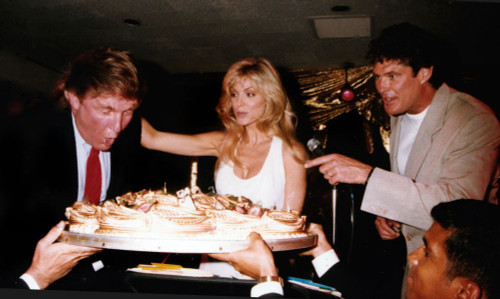 Donald Trump, Marla Maples, David Hasselhoff, 1994 Photo By John ...