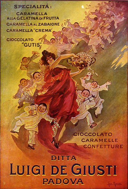 Luigi De Giusti Chocolate Poster Print - Apple Collection Vintage ...