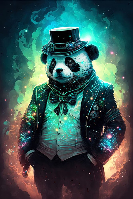 Dapper Panda 1 Poster Print - Wumples - Posterazzi