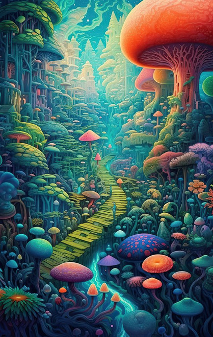 Mushroom World 6 Poster Print - Wumples - Posterazzi